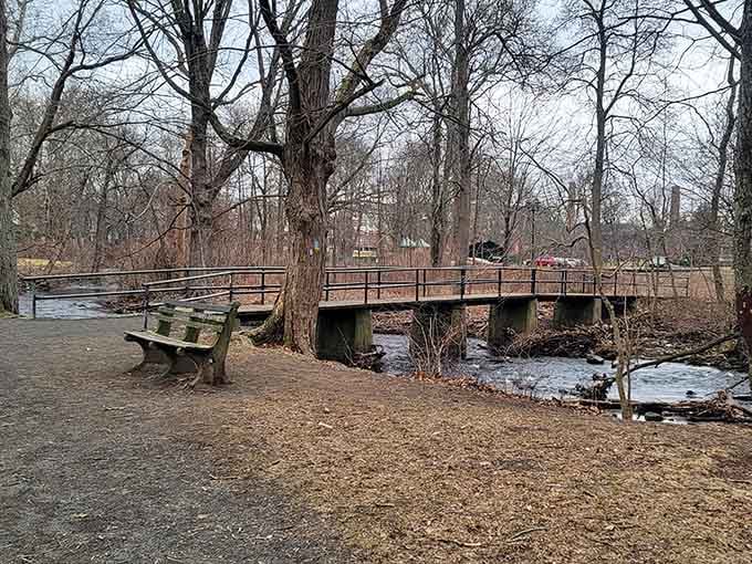 Rustic bridges cross streams throughout the park, adding charm to trails that already have plenty to spare.