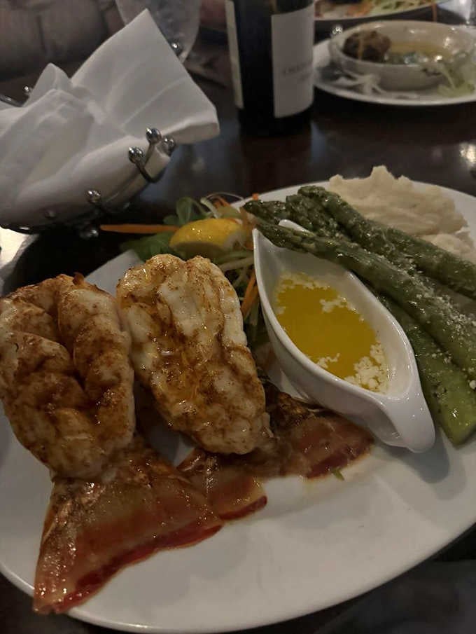 Lobster tails with drawn butter and asparagus turn any dinner into a celebration worth remembering fondly.