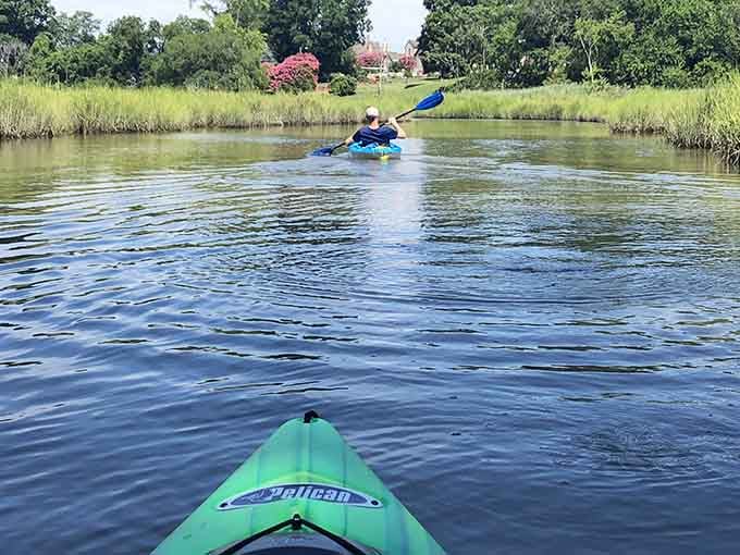 Paddling these calm waters beats any virtual reality experience your grandkids keep talking about.