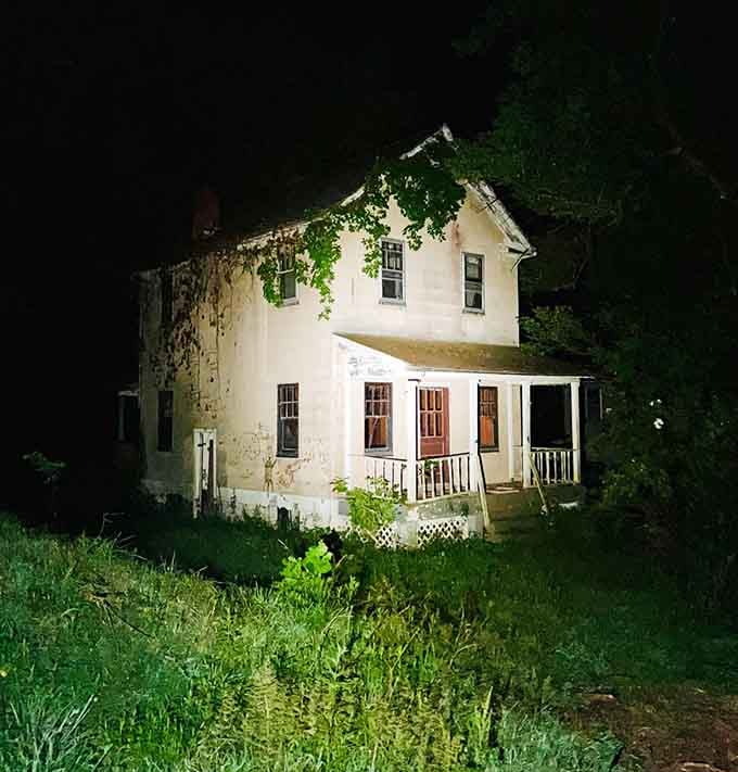 At night, Yellow Dog Village transforms into something straight out of a Stephen King novel, minus the bestseller royalties.