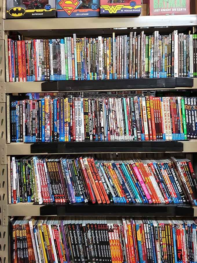 Comic book shops that feel like treasure hunts are becoming rare, making this one a genuine superhero sanctuary.