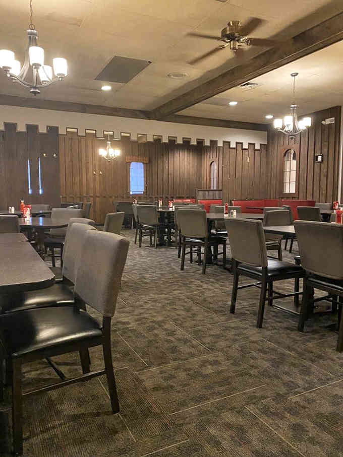 More spacious seating means you can actually hear your dinner companions without shouting across the table like auctioneers.