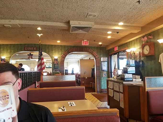 Those arched doorways and comfortable seating arrangements invite you to stay awhile and relax completely.