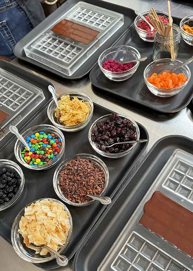 Create your own custom chocolate bar masterpiece&mdash;it's like edible arts and crafts for adults.