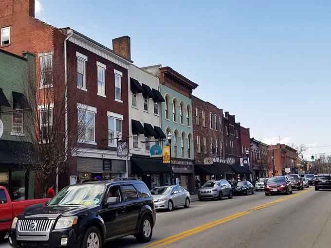 That dramatic sky frames downtown like a Hollywood director chose the lighting, making ordinary streets look absolutely cinematic and magical.
