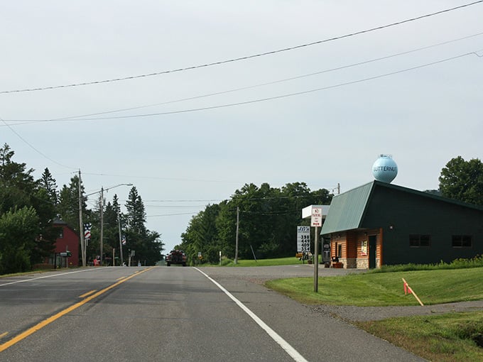 That water tower marks Butternut on the horizon, a beacon for travelers seeking refuge from the modern world's constant noise.