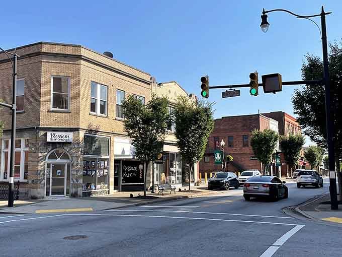 Tree-lined streets create a canopy that's been providing shade longer than most air conditioners have been running continuously.