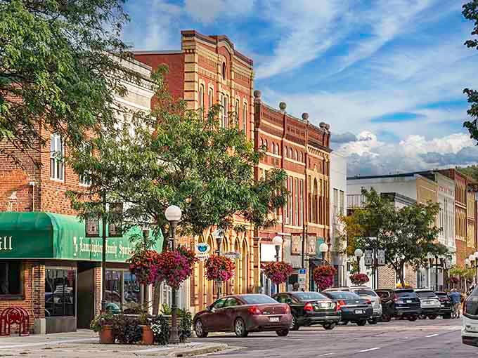 Ornate Victorian architecture towers over downtown streets where history and safety walk hand in hand.