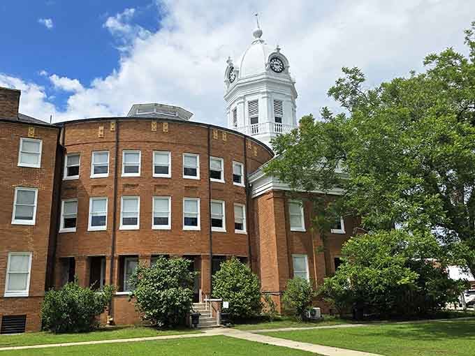 That white cupola rising above the brick building stands as a proud reminder of justice and literary history intertwined.