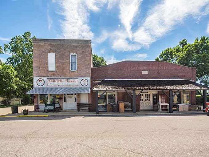 Classic storefronts under wide-open skies remind us that treasure hunting doesn't require a map or compass.