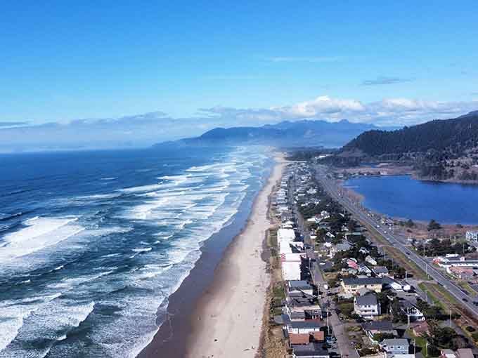 Rockaway Beach stretches for miles, offering enough sand for everyone to claim their own personal paradise.