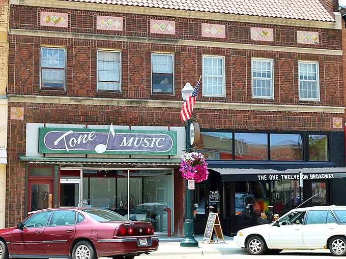 Tone Music&rsquo;s vintage storefront and hanging basket prove that small businesses are the heartbeat keeping these Main Streets alive and thriving.