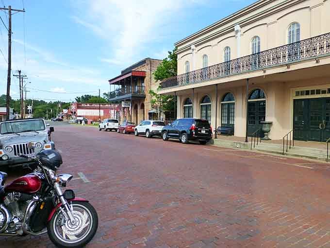 Ornate ironwork and arched windows transport you to an era when craftsmanship mattered more than speed.
