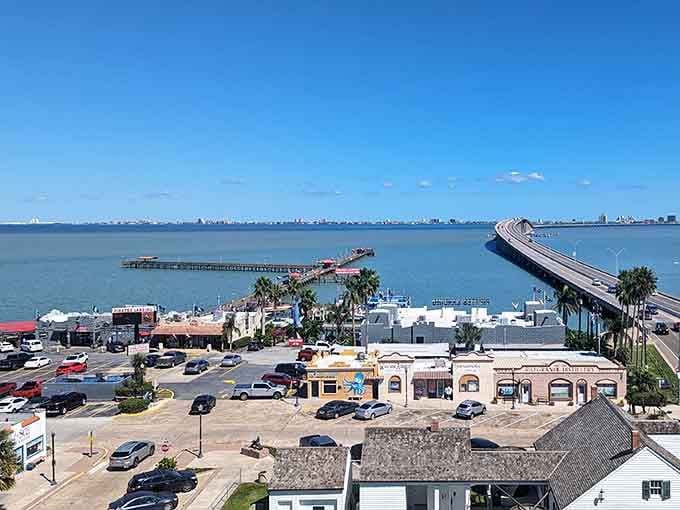 Port Isabel's waterfront blends fishing heritage with coastal charm, where shrimp boats and pelicans share the view.