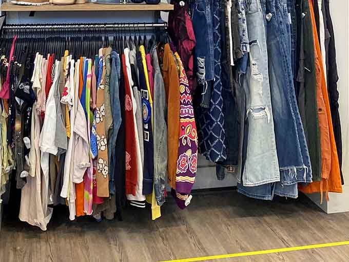 Denim and jackets creating a rainbow of possibilities that would make any country music video jealous of the aesthetic.