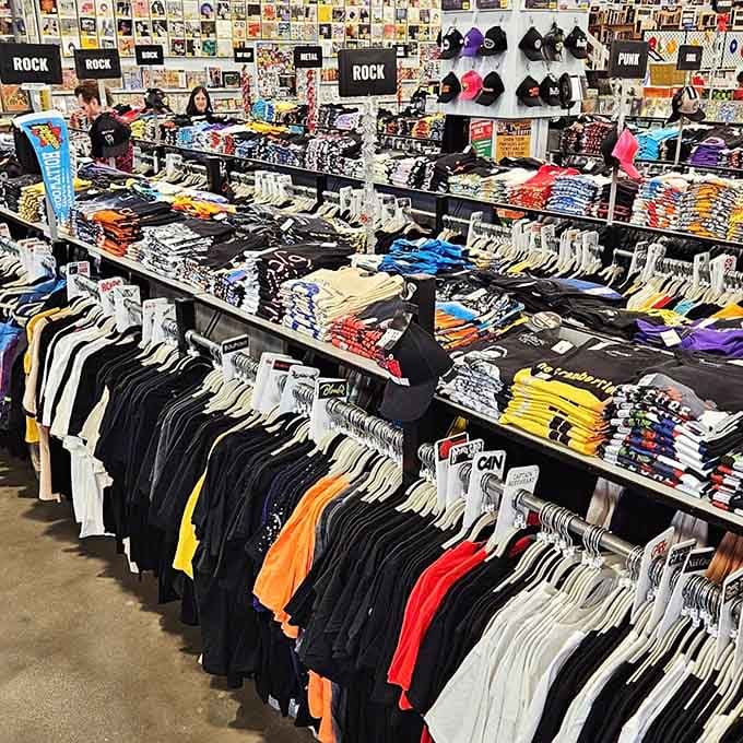 Band tees for every genre and generation, letting you wear your musical allegiance proudly on your sleeve.