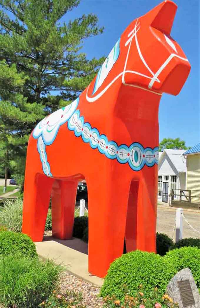 The giant Swedish Dala horse statue is impossible to miss and even harder not to photograph obsessively.