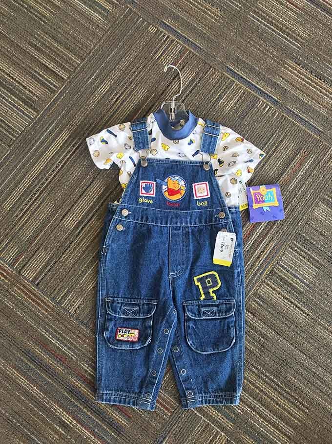 Adorable baby overalls that prove tiny humans can have excellent vintage style without the vintage price tag.