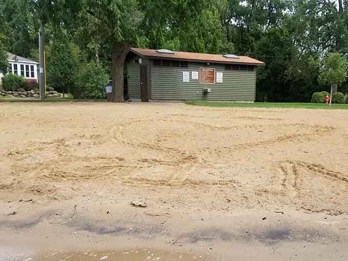 The beach facility provides all the essentials, because even paradise needs practical amenities for a perfect day.