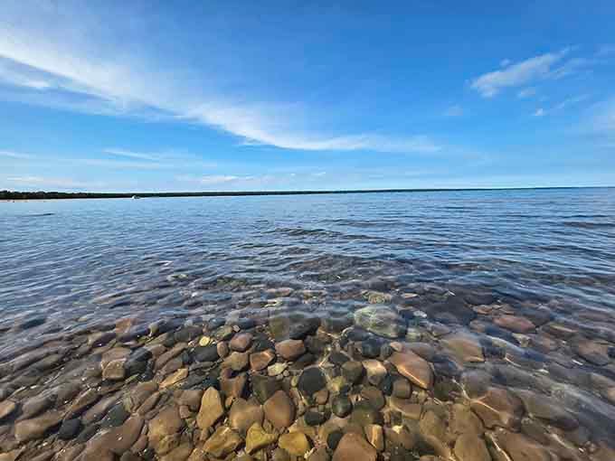 Water so clear you can count the stones below proves Lake Superior takes its "superior" designation quite seriously.