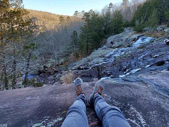Sometimes the best views require sitting down and taking it all in, preferably with sturdy hiking boots on.