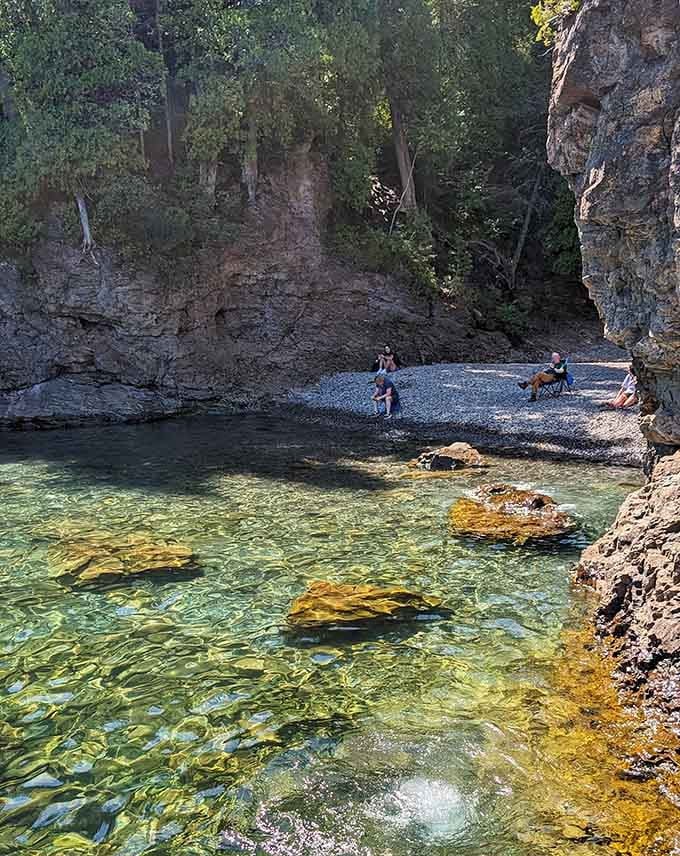 Water so clear you can count the rocks below&mdash;Lake Superior's version of showing off her best features.