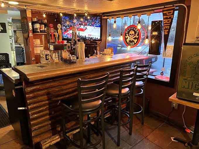 Pull up a barstool and watch the pizza magic unfold while enjoying Oregon's finest craft brews.