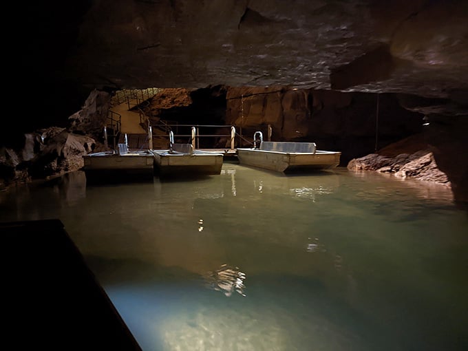 The dock where ordinary folks become underground explorers, no spelunking certification required for this particular adventure.