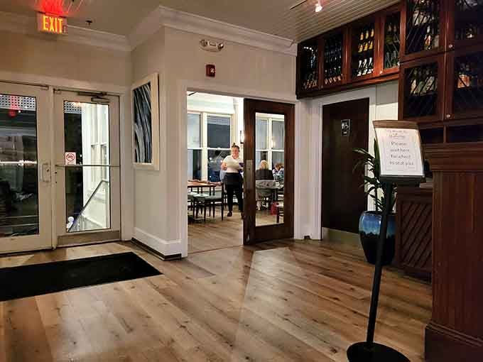 Multiple dining spaces mean you can choose your own adventure: cozy corner or waterfront views, dealer's choice entirely.