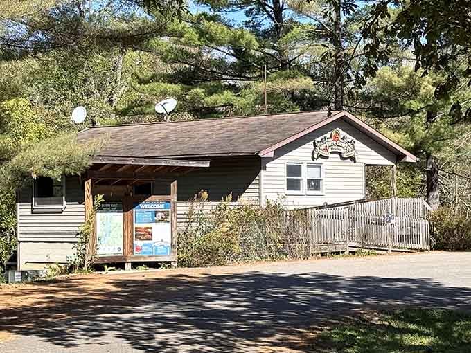The nature center waits to share its woodland wisdom with curious visitors of every age and interest.