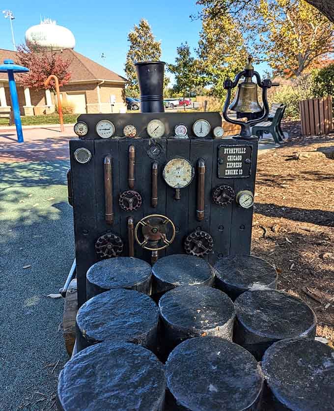 This locomotive control panel has more buttons and gauges than your actual car dashboard, sparking endless pretend journeys.