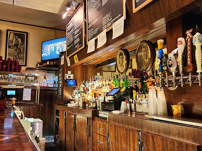 Behind that bar sits an impressive lineup of Belgian brews ready to make your taste buds sing in Flemish.