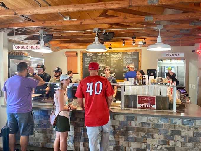 The order counter where barbecue dreams come true, one perfectly smoked protein at a time for hungry customers.