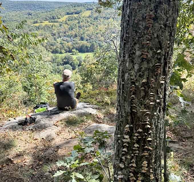 Sometimes the best company is your own thoughts, a rocky perch, and miles of uninterrupted Connecticut beauty.