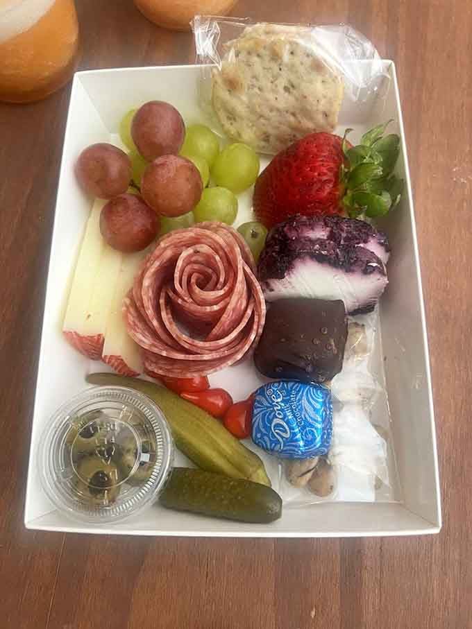 This colorful charcuterie board turns snacking into an art form worth photographing before devouring completely.