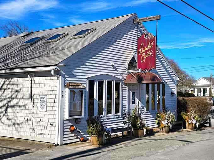 The Impudent Oyster's charming exterior suggests the seafood inside is anything but apologetic about being absolutely delicious and fresh.
