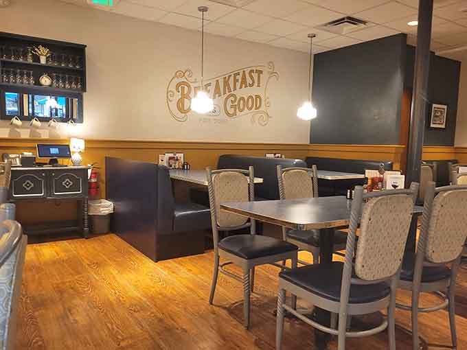 Breakfast is Good declares the wall, stating what everyone who's eaten here already knows to be absolute truth.