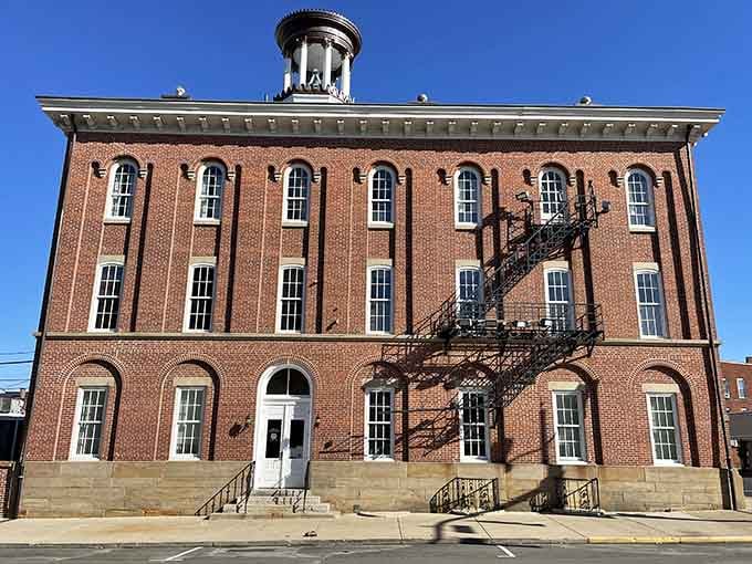 The Pickaway County Courthouse commands attention like the grand dame of downtown it truly is.