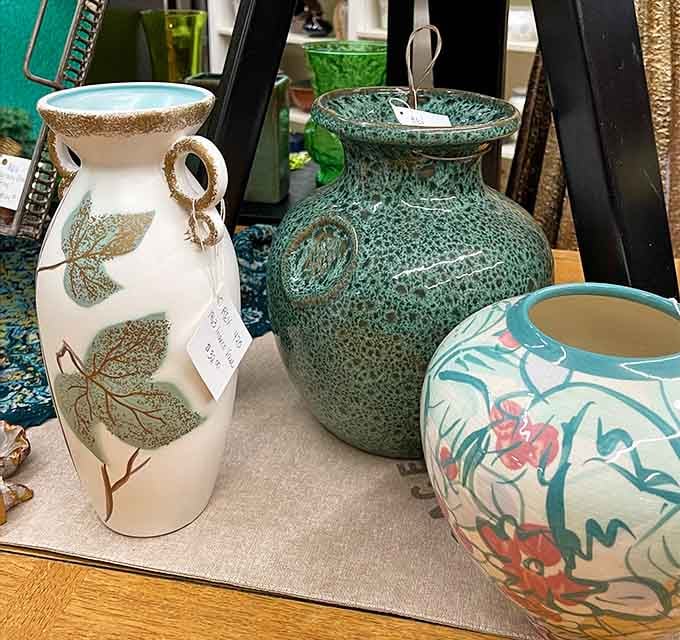 Ceramic vases showcasing the kind of craftsmanship that makes modern mass production look like it's not even trying.