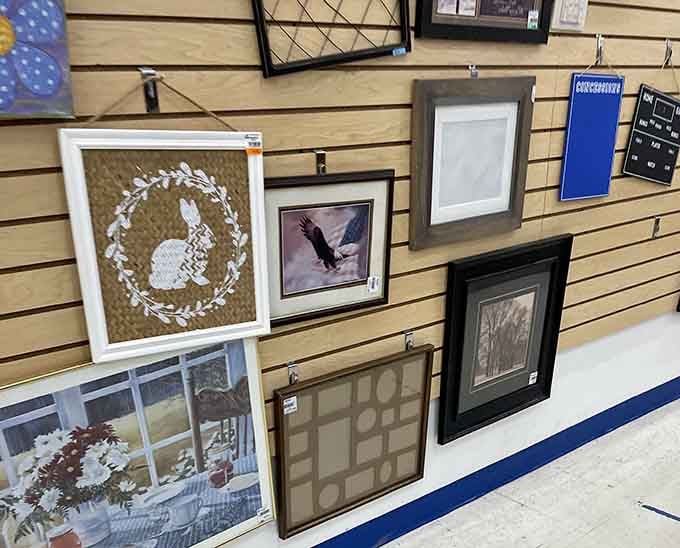 Wall art and frames waiting to transform blank spaces into conversation starters at prices that won't break the bank.