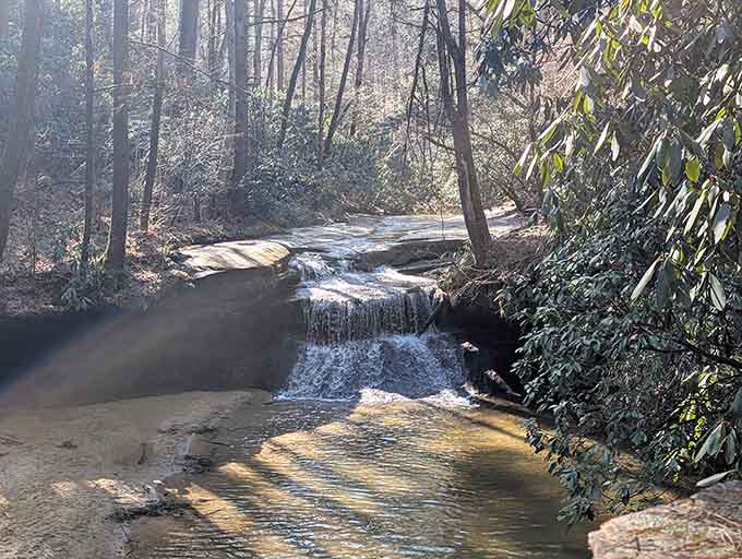 Creation Falls doing its thing in different seasons, because this natural wonder has more costume changes than Cher.