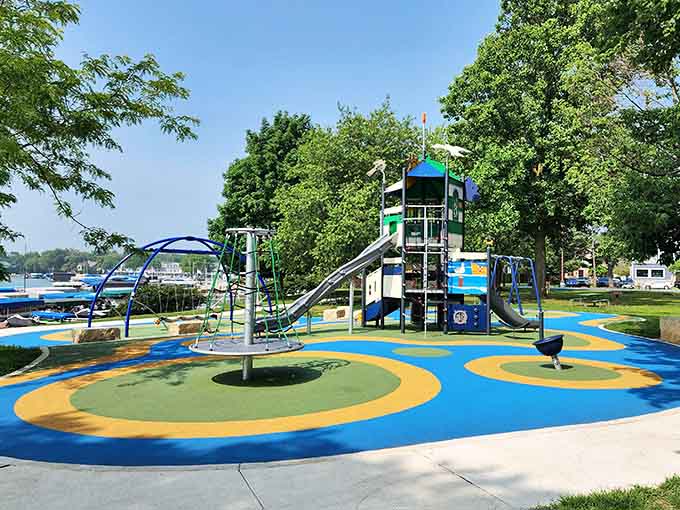This playground looks like it was designed by someone who actually remembers what fun feels like for kids.
