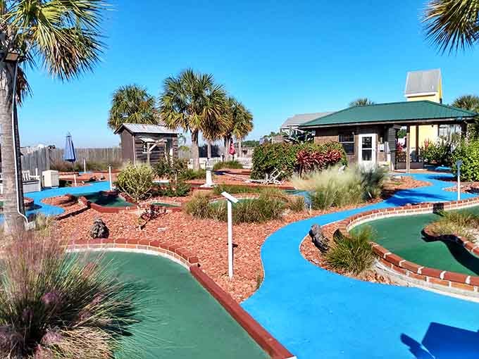 Mini golf with a Gulf Coast twist, because even paradise needs a little friendly competition.