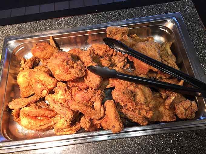 Golden, crispy fried chicken that looks like it was made by someone who actually cares about proper frying technique.
