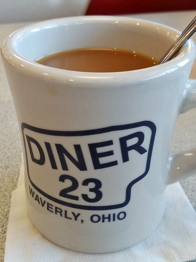 Hot coffee served in a proper diner mug tastes better than fancy caf&eacute; drinks, and that's scientific fact.