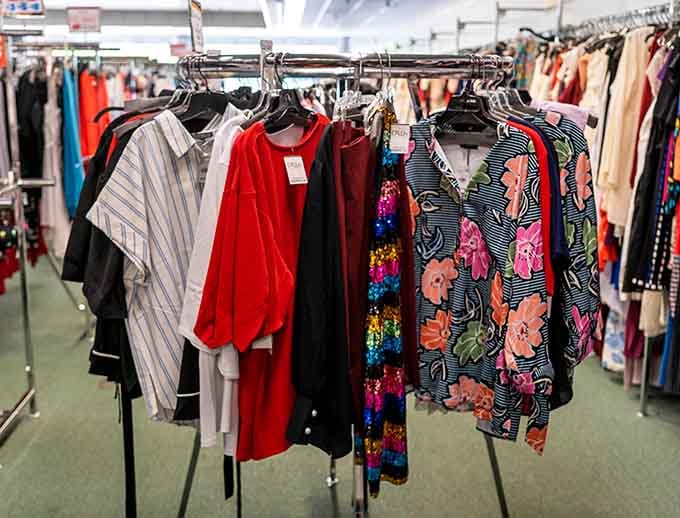 Bold florals and classic reds hang together, offering style choices for every personality and special occasion ahead.