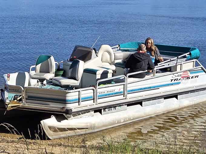 Pontoon life on Duck Lake, where the only traffic jam involves ducks and the occasional kayaker.