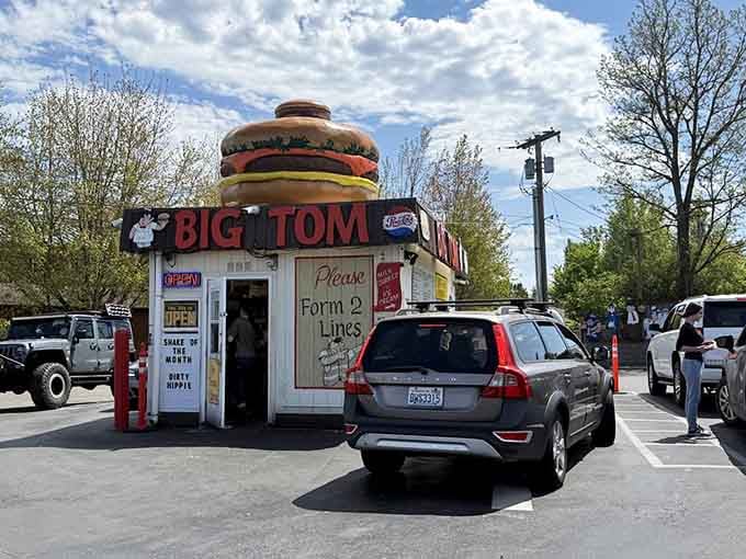 The drive-thru line tells you everything you need to know about this beloved local institution.