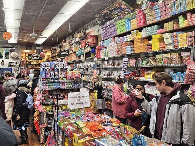 Happy customers navigate the aisles like kids on Christmas morning, regardless of their actual age or decade.