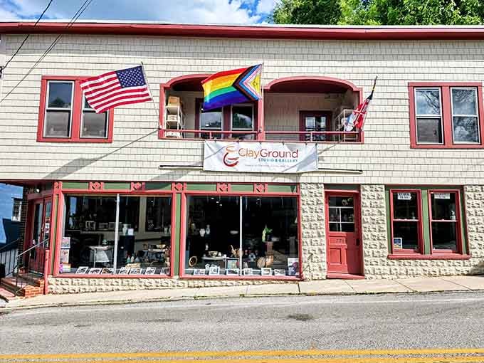 The ClayGround Studio & Gallery brings artistic flair to a street that already had plenty of character to spare, thank you very much.